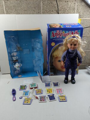 Playmates 1999 Blonde AMAZING ALLY Interactive Doll & BONUS TEA SET ...