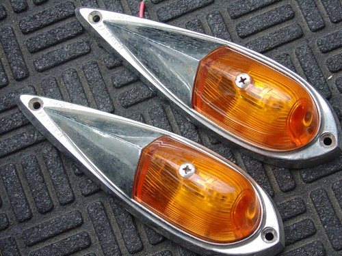 Vintage Yankee 77 Streamlined Cab Marker Light Lot Semi Truck Chevy ...