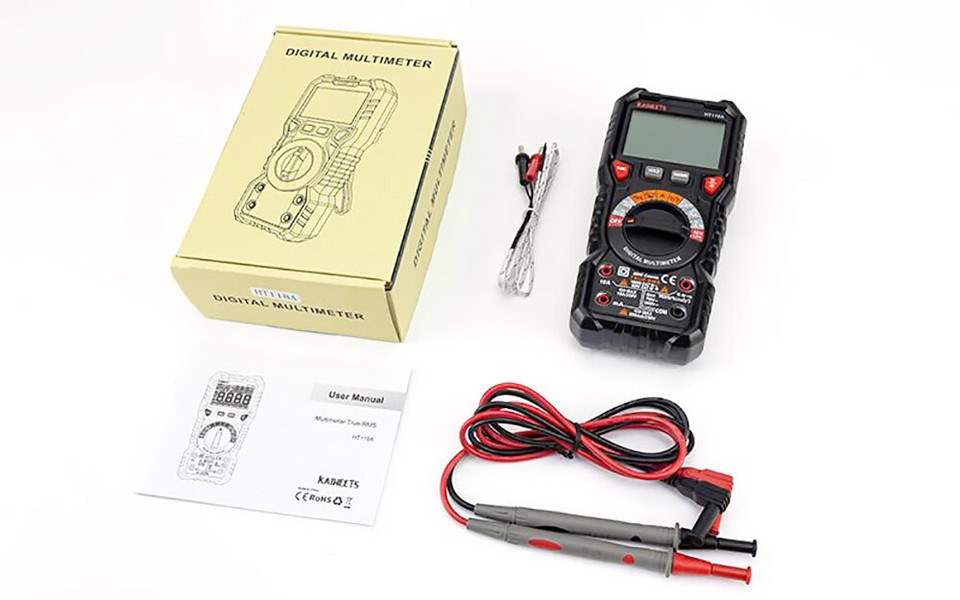 Digital Multimeter 6000 Counts Accurately Measure Voltage Current Amp ...