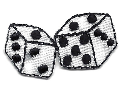 DICE Iron On Patch Gambling | eBay