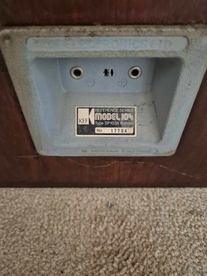 KEF model 104 1970s Speakers | SPARES OR PARTS | eBay UK