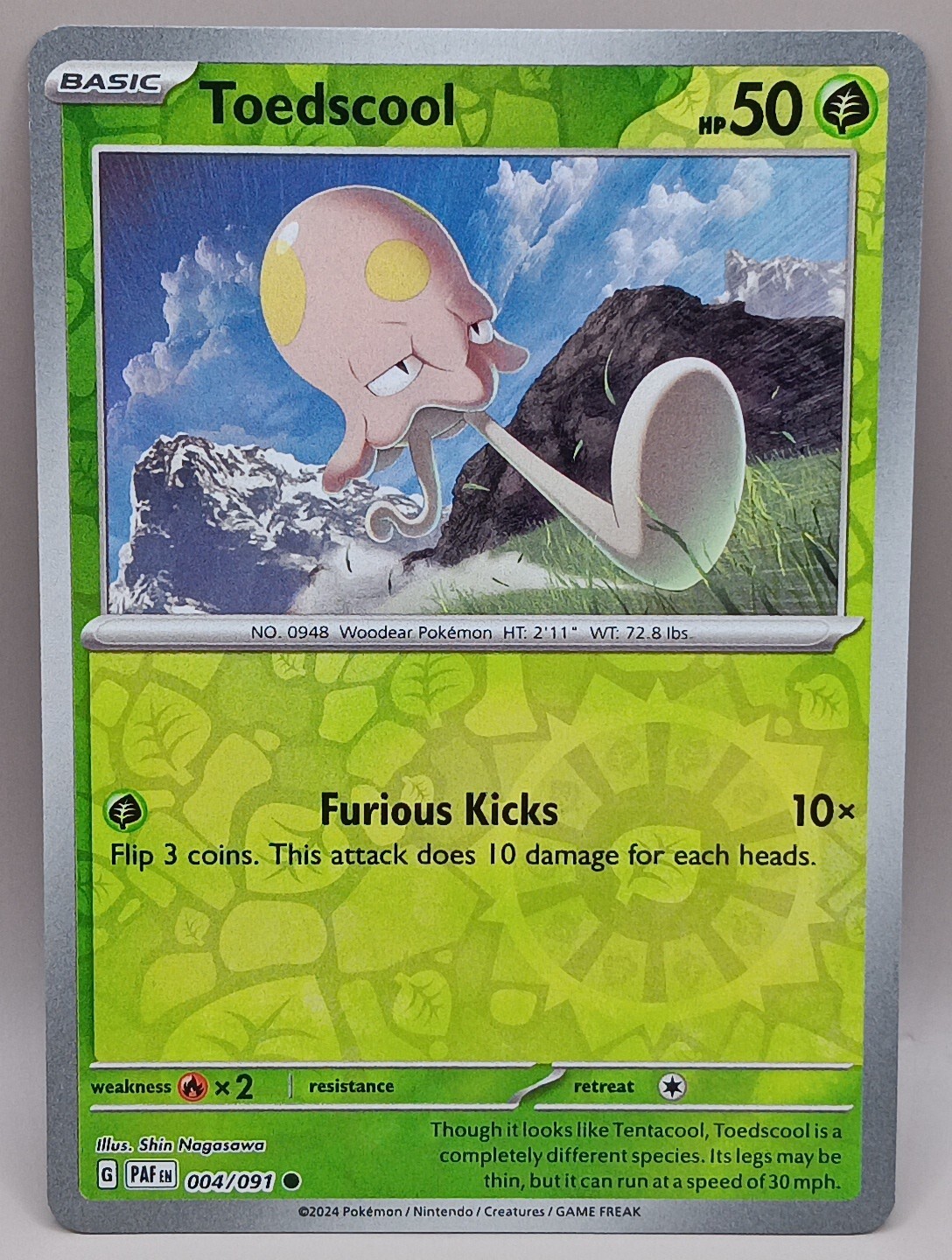 Pokemon TCG - Paldean Fates - Toedscool - 004/091 - Reverse Holo | eBay