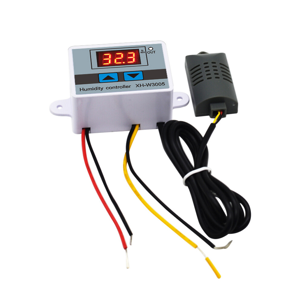W3005 1500W Digital Humidity Meter Hygrometer Controller Relay AC110 ...