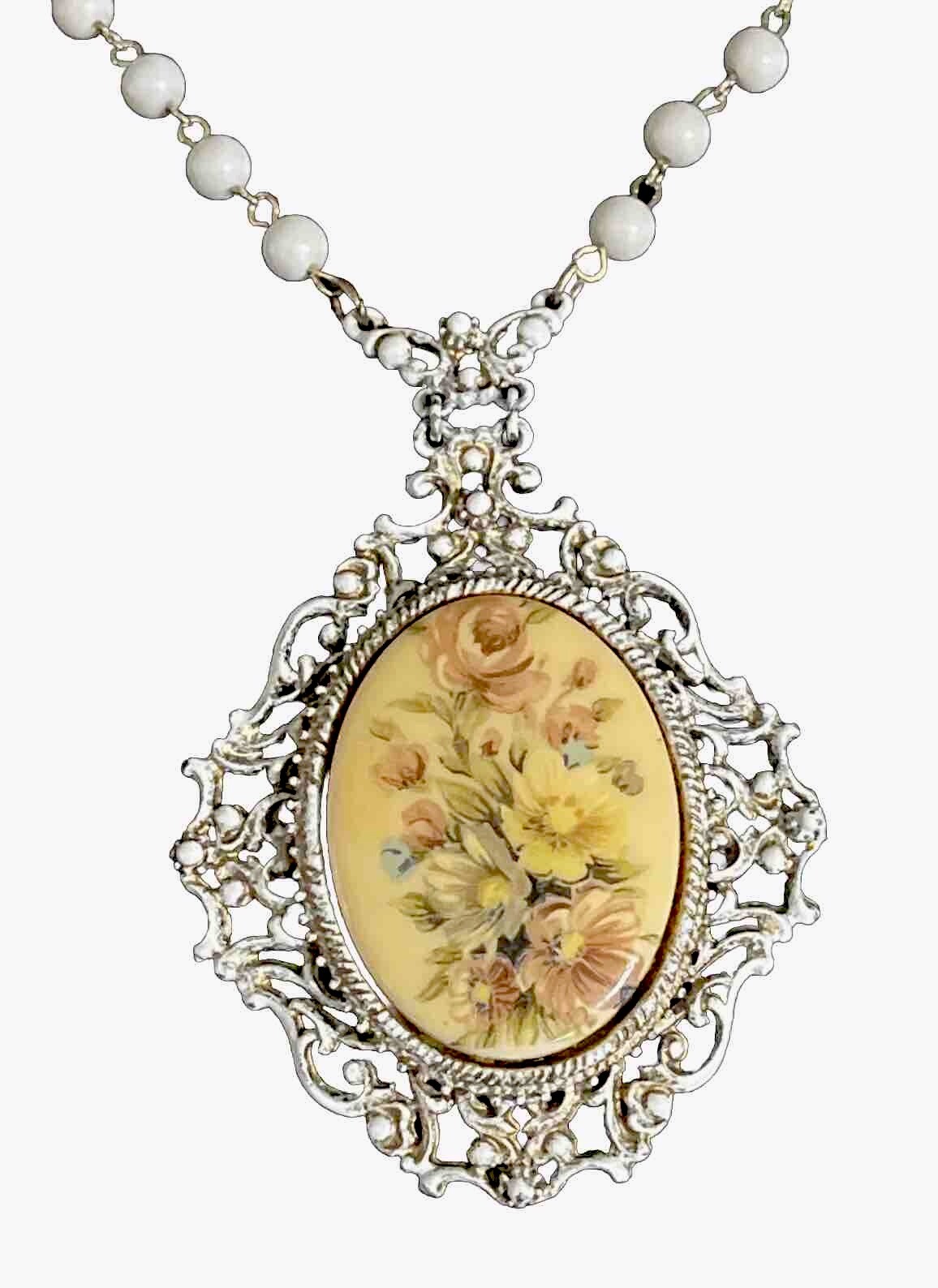 Stunning Vintage Estate Florenza Signed Necklace - Gem