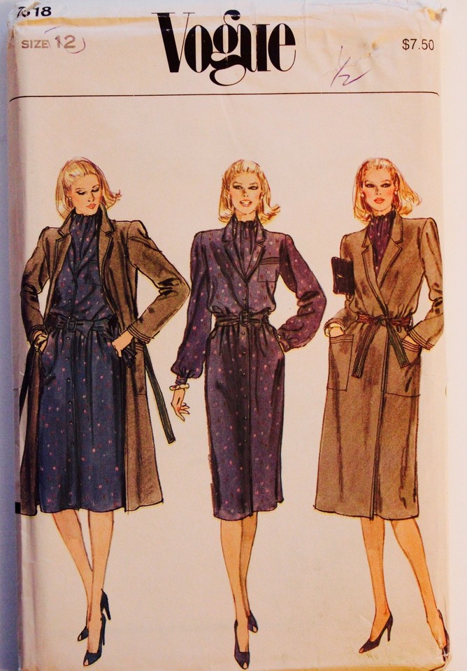 Vogue COAT JACKET CAPE Sew Pattern ~ U PICK! Misses & Plus Sz UC | eBay