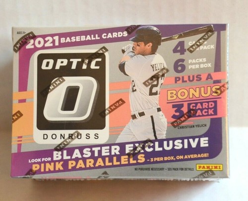 2021 Optic Donruss Baseball Blaster Boxes Pink Parallels Rated Rookie ...