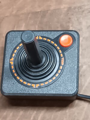 Atari 2600 Joystick Controller OEM CX-40 Orange Trim CLEANED & TESTED ...