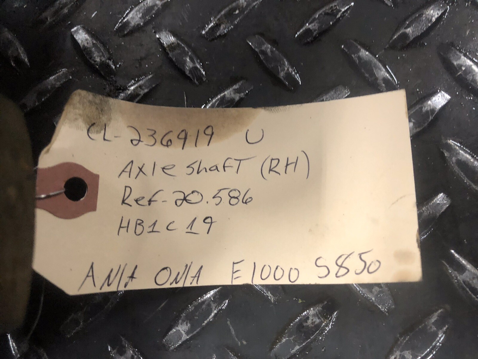 CL-236919 Axle Shaft (RH) Clark TW25B TW125 Forklift Parts Good Used ...