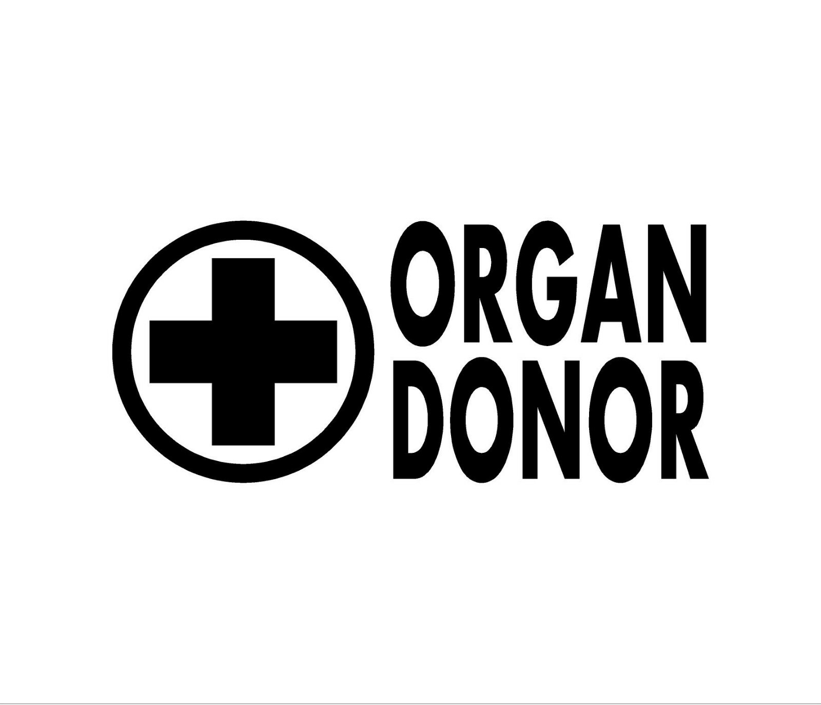 ORGAN DONOR Vinyl Decal Window Bumper Sticker | eBay