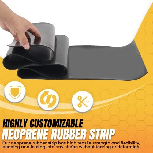 12x48" - 1/8" .125 Neoprene Rubber Sheet for Gaskets Pads Crafts DIY ...