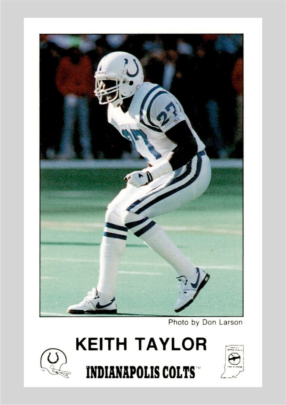 1991 Keith Taylor Indianapoli Colts Coke - Police Say no to drugs ...