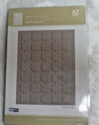 QUICKUTZ Embossing Folder Retro Squares EF-A2-041 | eBay