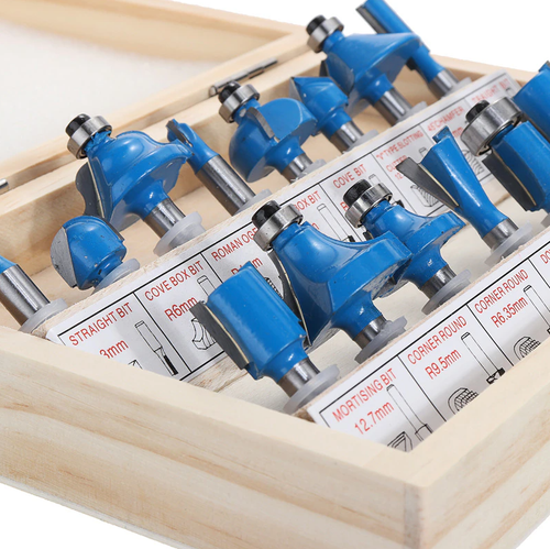 15Pcs Carbon Milling Cutter Router Bit Set Tungsten Carbide Router 1/4 ...