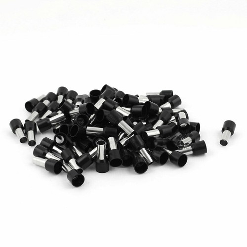 100 x 16mm2 Crimp Cord End Terminal Insulated Bootlace Ferrule ...