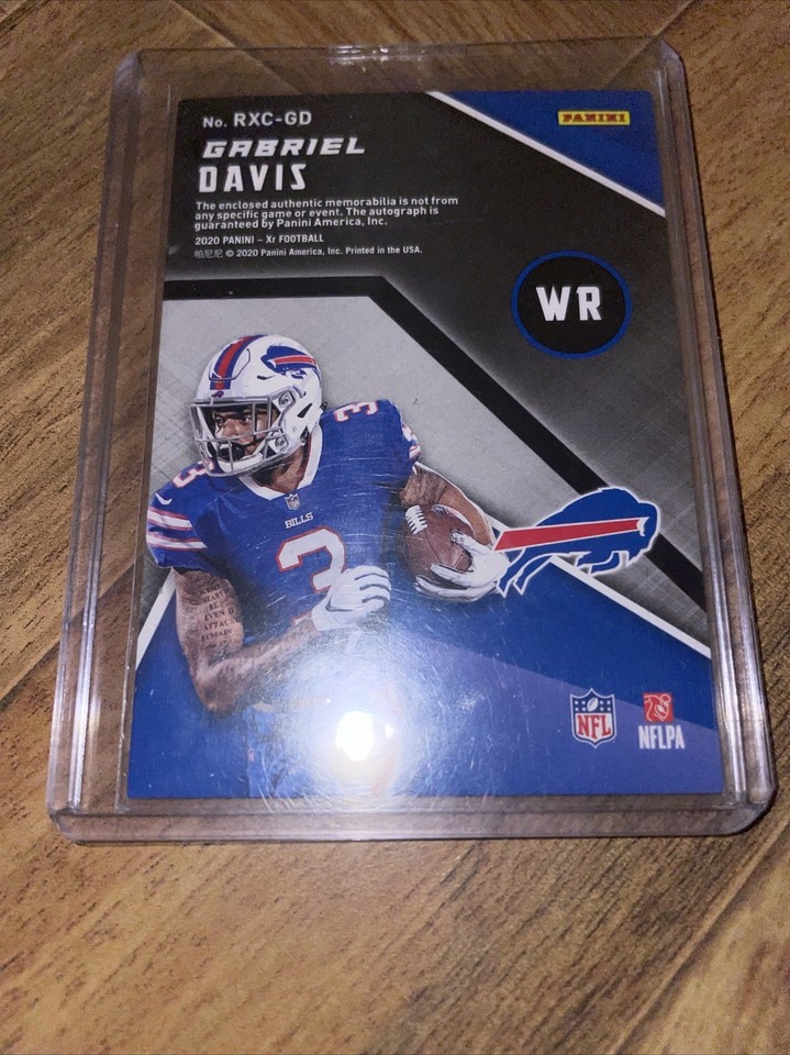 Gabe davis rookie card signed 53/99 jersey card | eBay