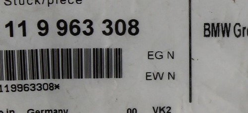 BMW Drain Plug Gasket Part Number - 07119963308 | eBay