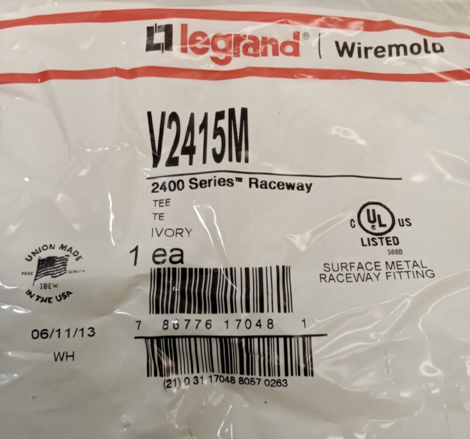Wiremold V2415M Tee 2400 Series (Ivory) | eBay