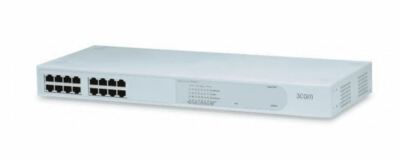 3com Baseline Ethernet 10/100 Switch 2016 3C16470 16-Port 100Mbps ...