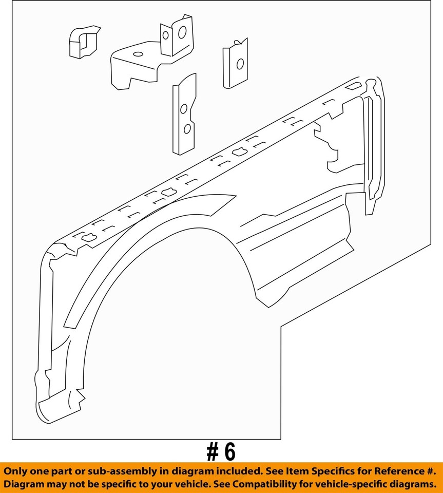FORD OEM 17-20 F-150 Pick Up Box Front Side Panels-Side Panel ...