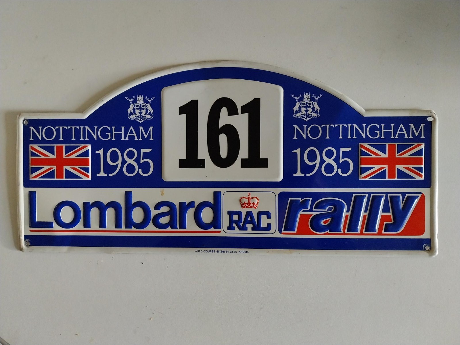 Lombard RAC Rally 1985 Original Rally Plate | eBay
