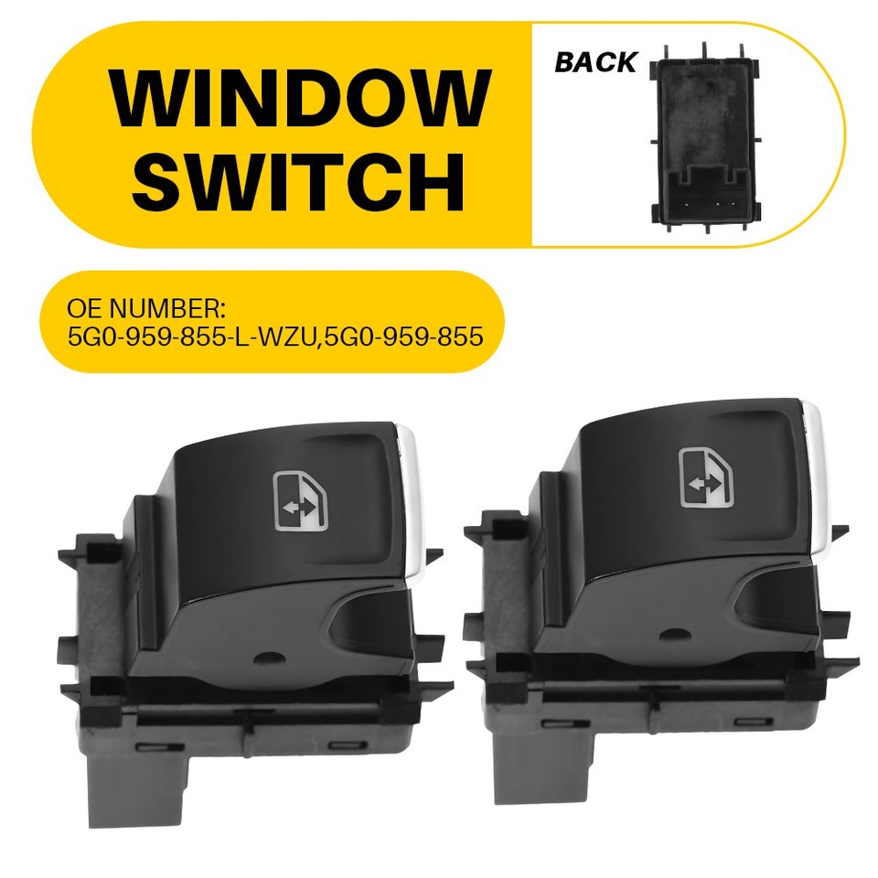Power Window Control Switch Pair For VW Golf Tiguan 2016-2021 Rear Left ...