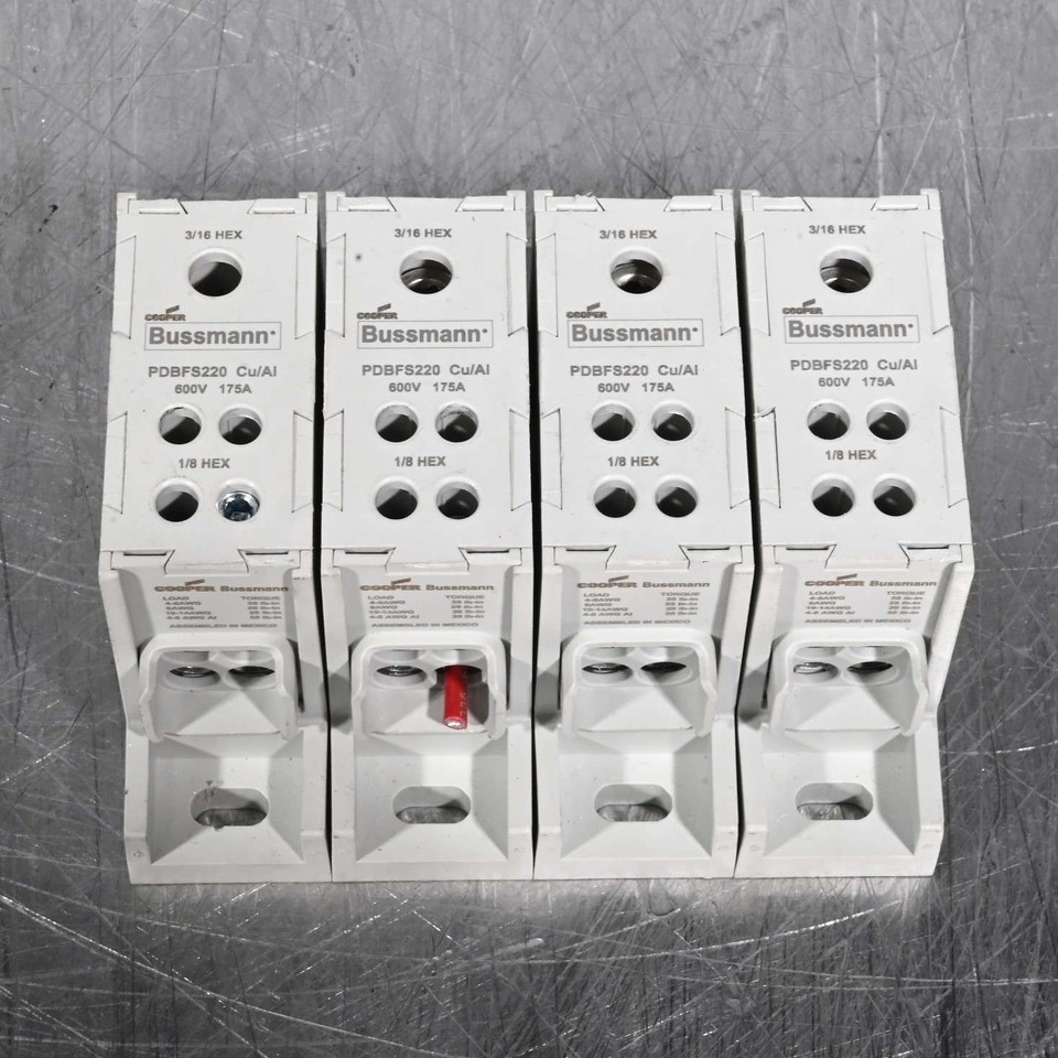 Bussman PDBFS220 Power Distribution Block Cu/AI Single-Pole 600V 175A ...