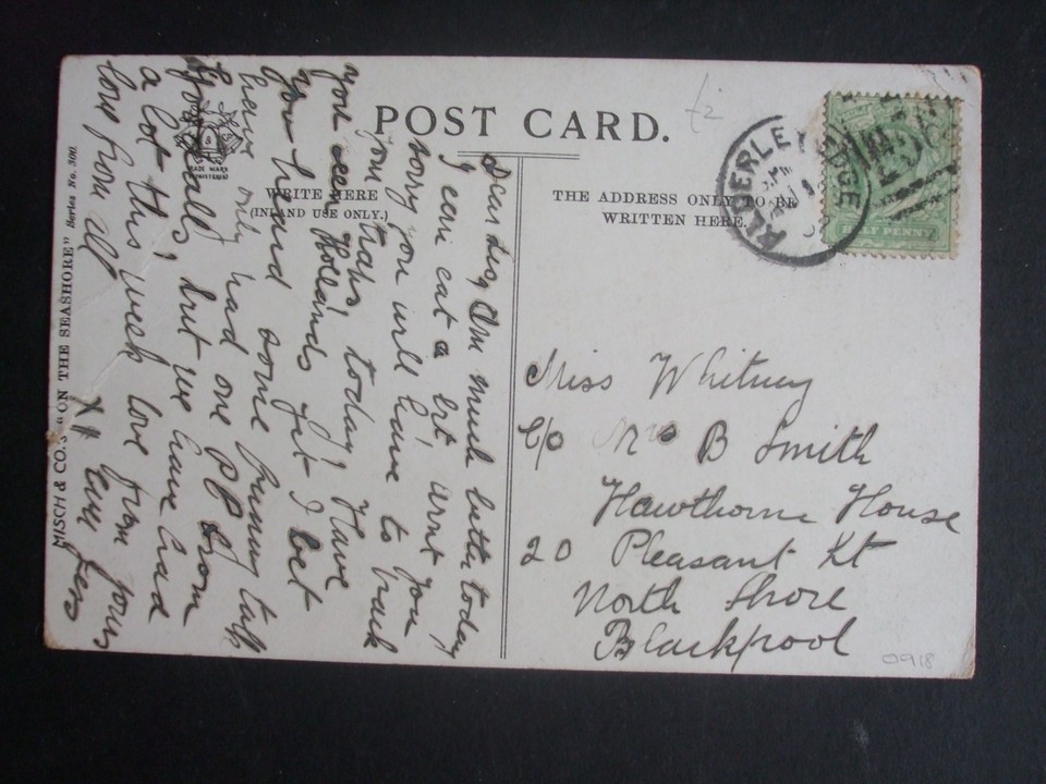 Old BOB Comic SEASIDE SAILOR SOU'WESTER HAT POURING RAIN NICE DAY FOR A ...