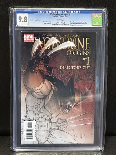 🔥CGC 9.8 WP WOLVERINE ORIGINS #1 DIRECTOR’S CUT variant MICHAEL TURNER ...