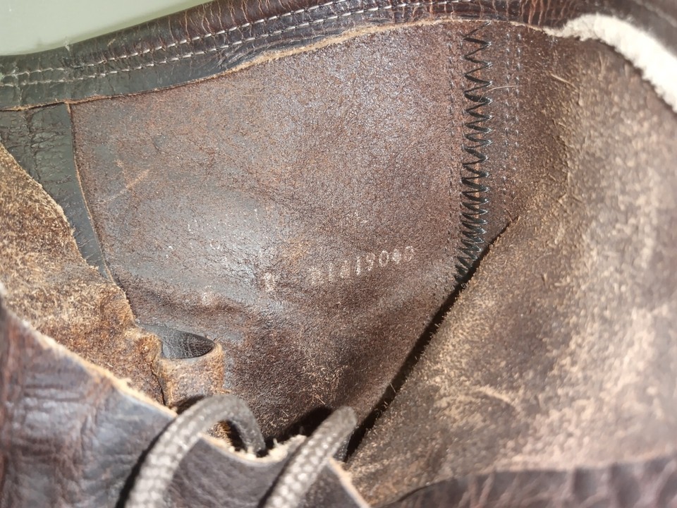 Solid Leather Logger Boots Size 8 US Vibram Nitrene Soles Tall With ...