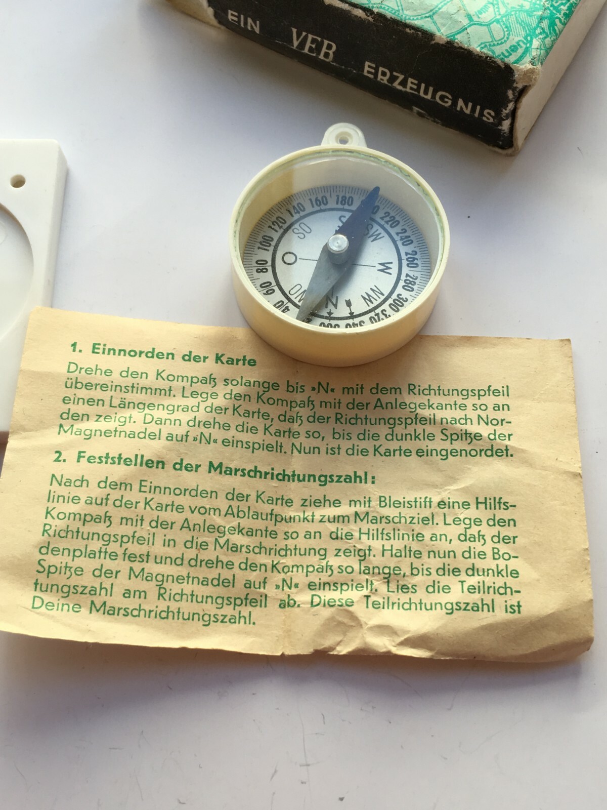 NOS VINTAGE COMPASS GDR GERMANY NOS VERY RARE NEW OLD STOCK HOT ...