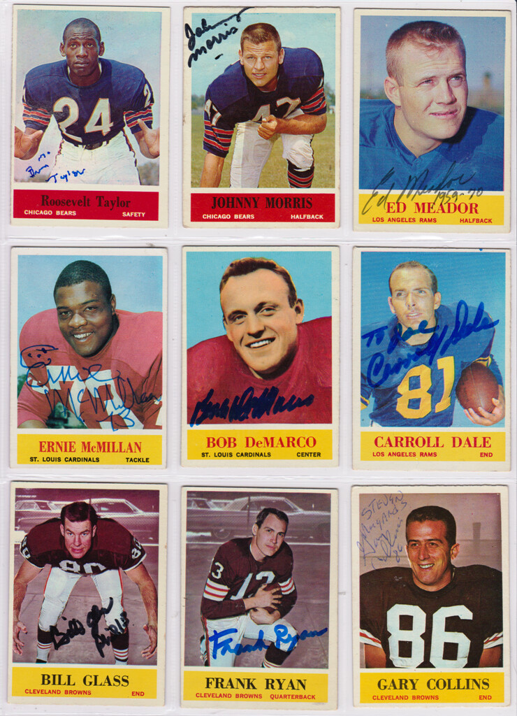 SIGNED CARROLL DALE 1964 PHILADELPHIA FOOTBALL CARD AUTOGRAPHED - RAMS ...