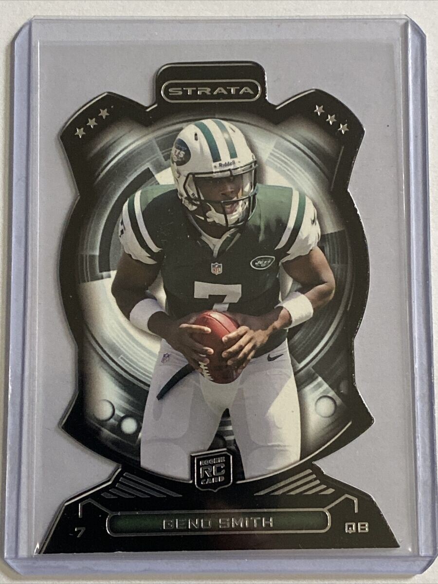 2014 Topps Strata Geno Smith #QDC-GS Quarterback Die Cut Card Jets ...