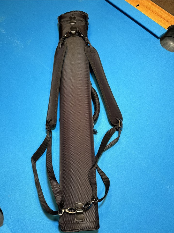 Black Pool Cue Case 3x5 with Backpack Straps | eBay