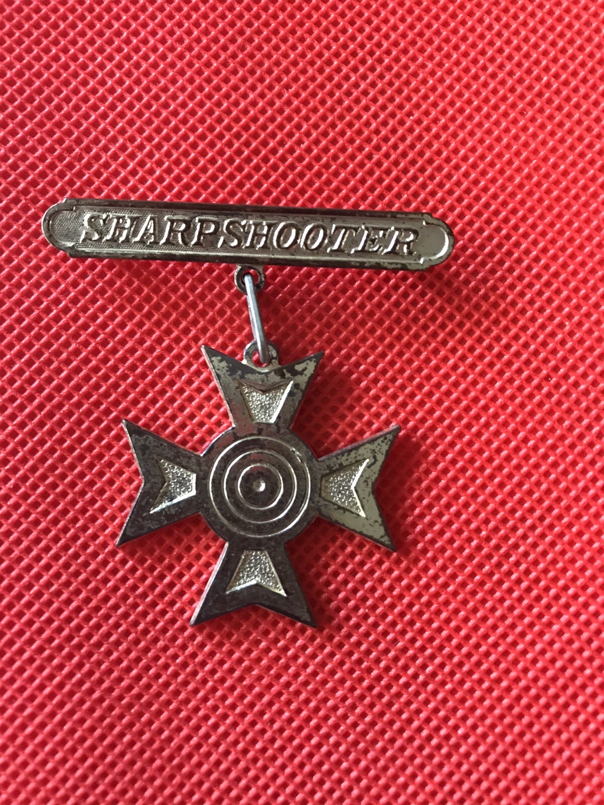 Sharpshooter USMC Rifle Marksmanship Badge Medal Pin Sterling Silver ...