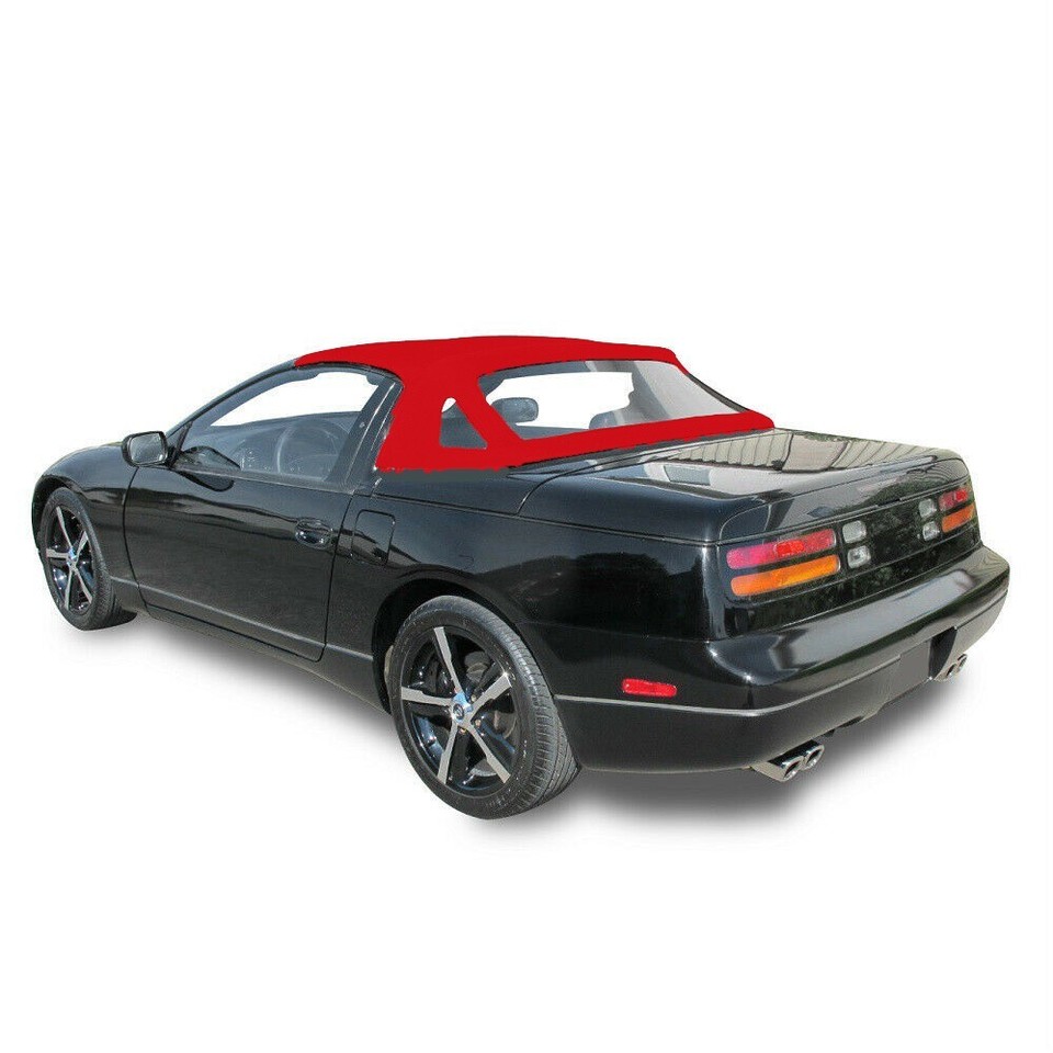 Fits: Nissan 300ZX Soft Top & Plastic Window 1993-95 Haartz Logo Red ...