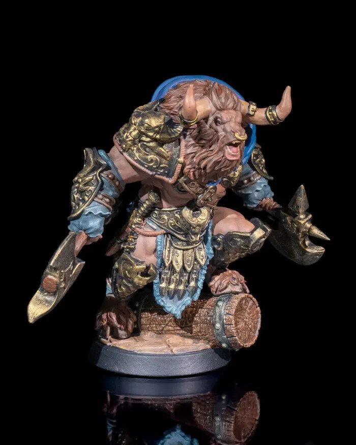 Talodem Giant Slayer Tauren Minotaur Hero RPG D&D Fantasy 3Dprint | eBay