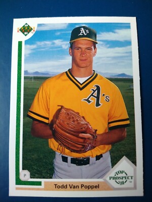 1991 Upper Deck Todd Van Poppel #53 Oakland Athletics Rookie RC | eBay