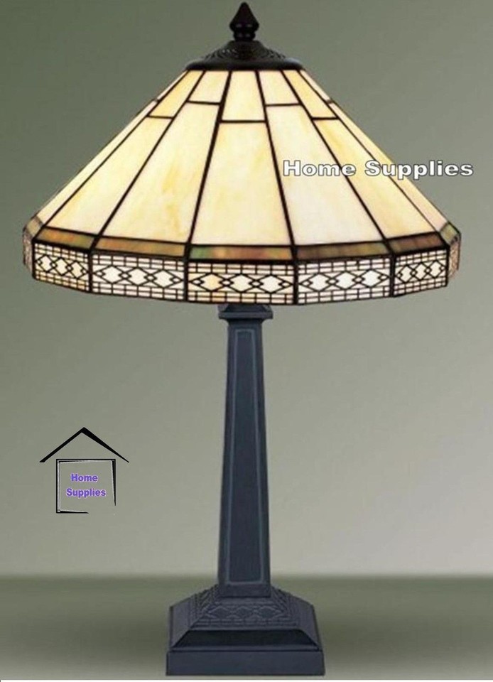 TIFFANY HANDCRAFTED GLASS TABLE LAMP SIZE 12'' INCH WIDE (Ideal ...