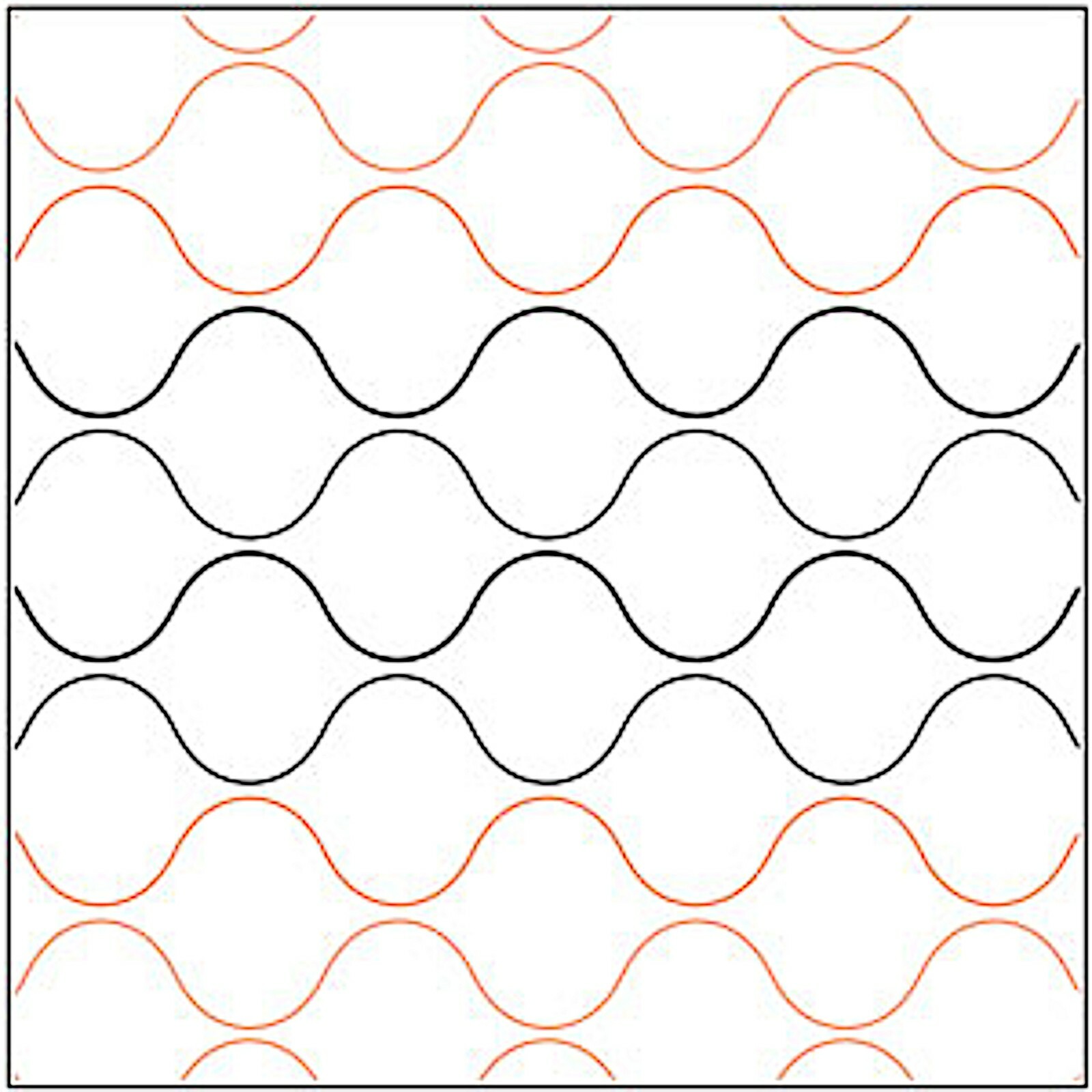 Pantograph Quilting Wavy Grid Quilt Pattern Longarm Machine Bubble Wrap ...