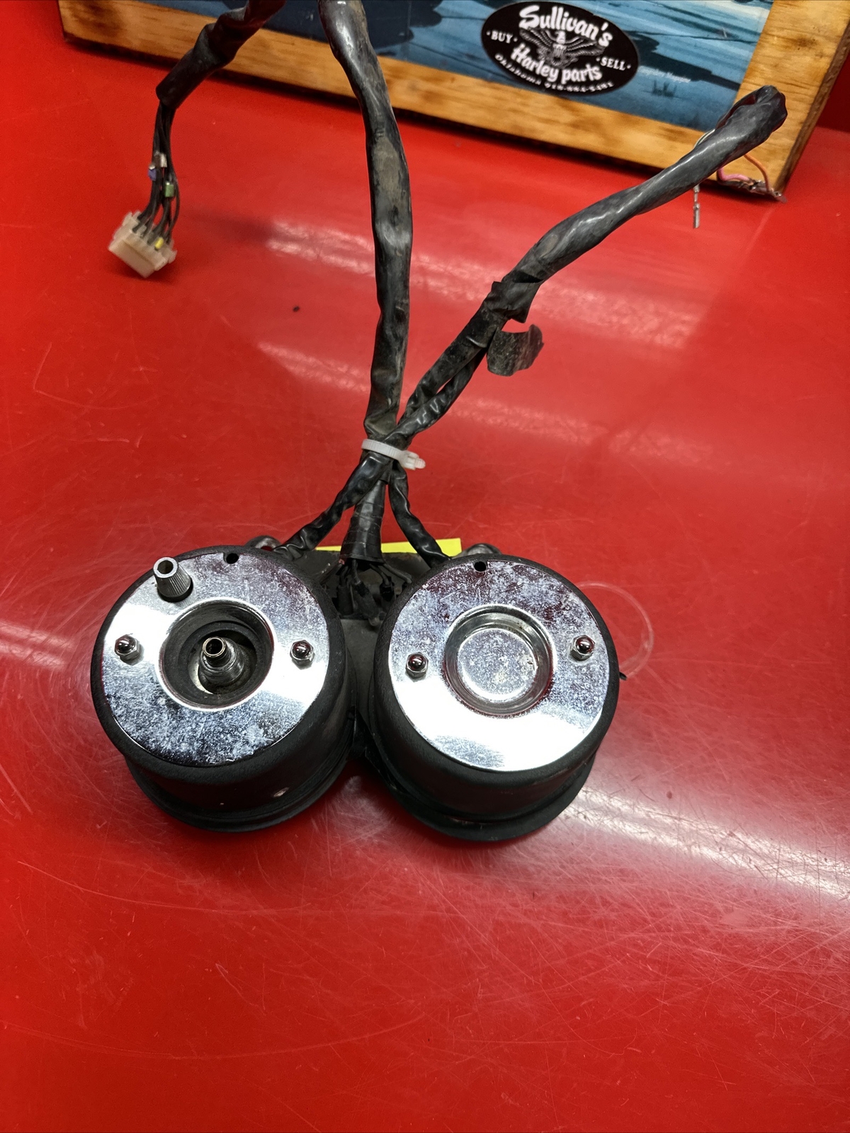 Harley 1994 Dyna Convertible Gauge Dual Speedo Speedometer Tach ...