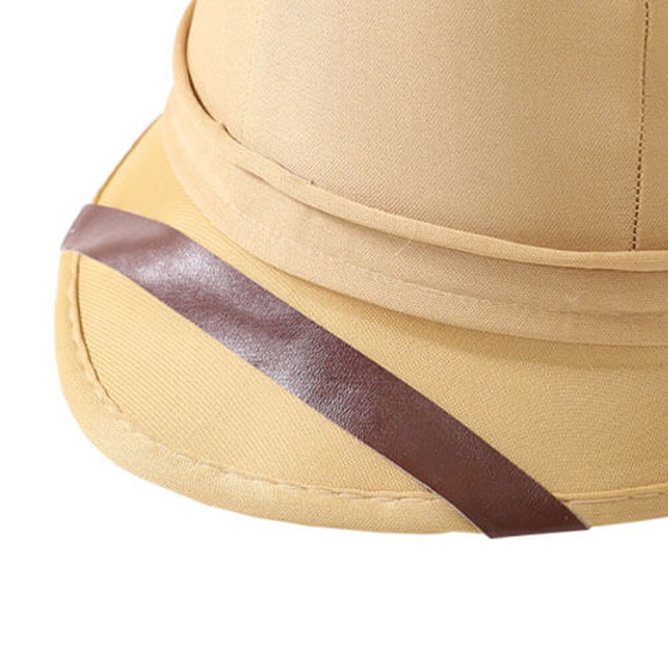 SAFARI HAT EXPLORER PITH HELMET ZOO KEEPER FANCY DRESS COSTUME OUTBACK ...
