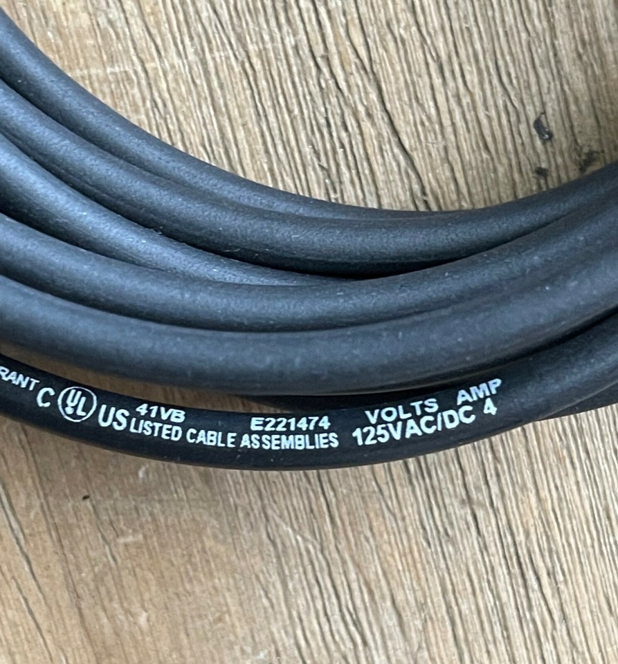 PHOENIX CONTACT E221474 CABLE 4A 125VAC/DC 4 PIN FEMALE 10' NEW NO ...