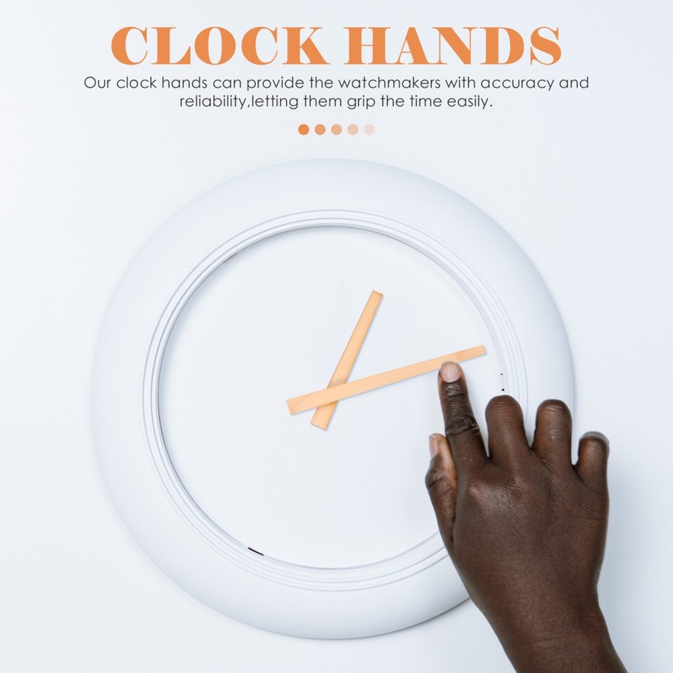 2 PCS Clock Making Kits Wall Clocks Replacement Hands Wood Wooden Parts ...