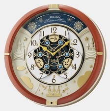 Seiko QXM134BRH Hi Fi Sound Melodies in Motion Beatles Musical Clock 8 ...