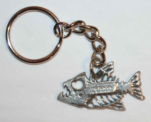 BONY FISH Bones Fine Pewter Keychain Key Chain Ring Fob USA Made | eBay