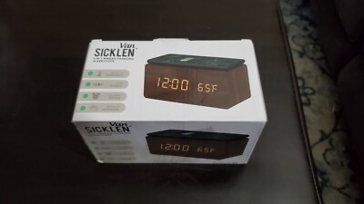 NIB & SEALED - Van Sicklen 2-in-1 Wireless Charging Alarm Clock - DARK ...
