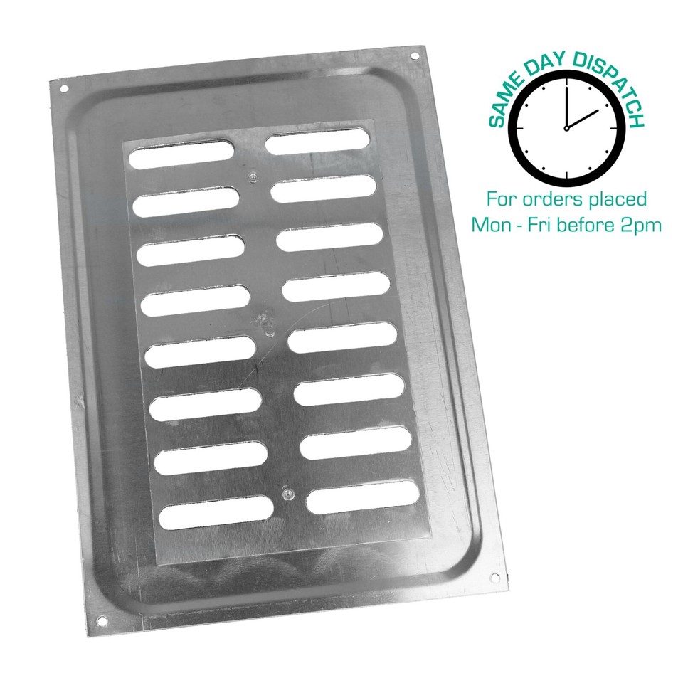 OPEN / CLOSE ALUMINIUM AIR VENT Hit & Miss Slide Silver Ventilation ...