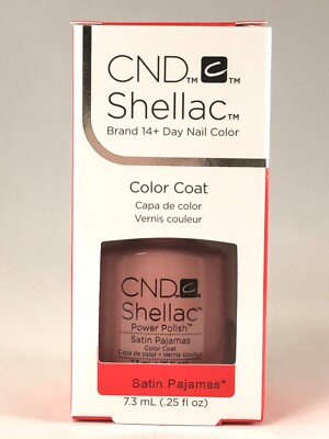 CND Shellac Power Polish Soak off Gel Polish Satin Pajamas 0.25oz | eBay
