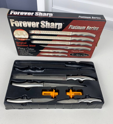 Forever Sharp Knives Platinum Series Surgical Stainless Steel New Open ...