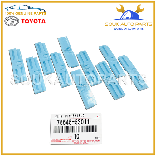 75545-53011 Genuine x 10 CLIPS, WINDSHIELD MOULDING Lexus GX460 IS F ...